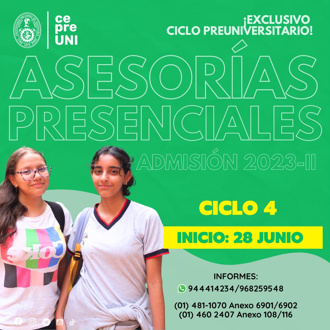 Asesorías Presenciales || CEPREUNI